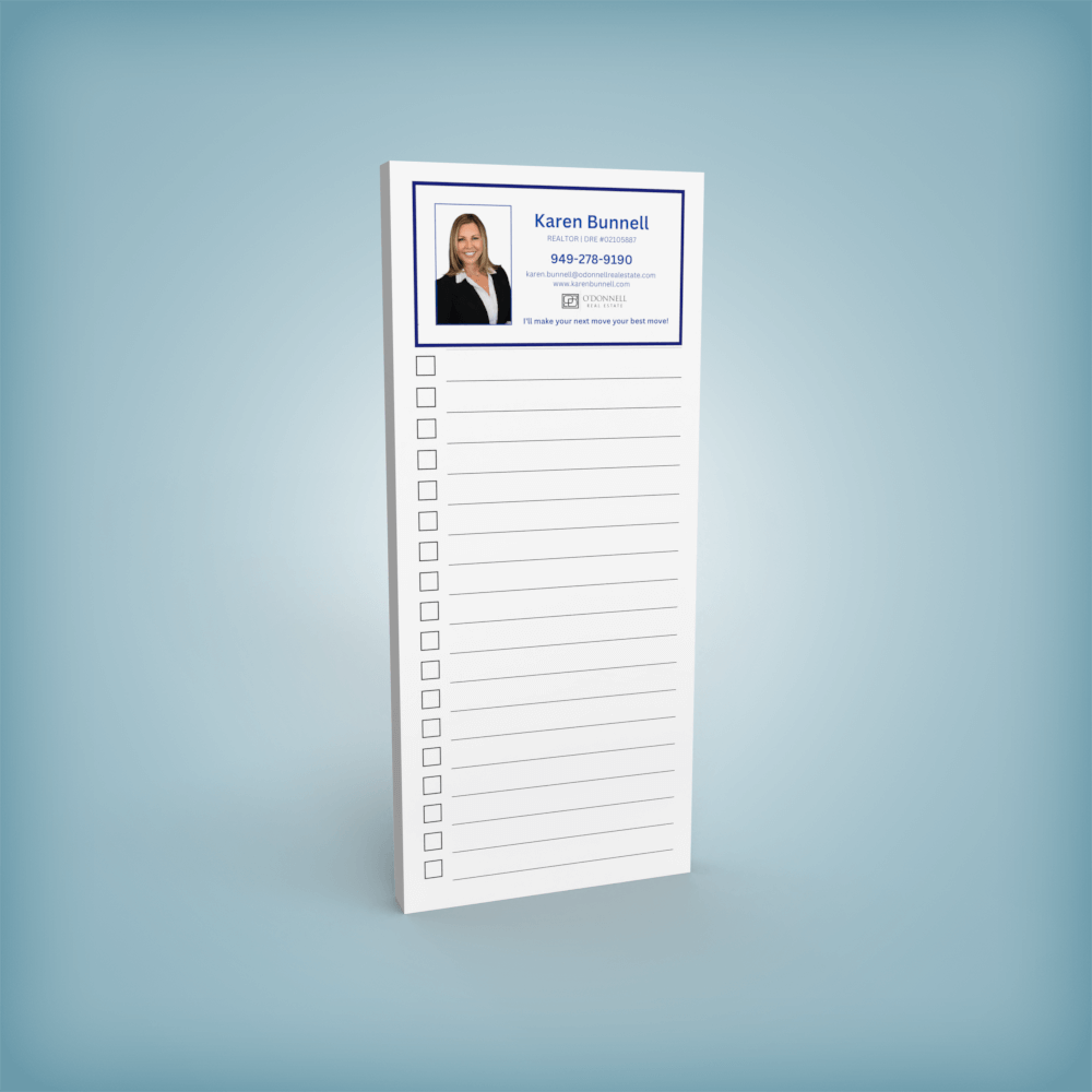 Magnetic Real Estate Notepads: 3.66” x 8.5” | PrintPPS.com®
