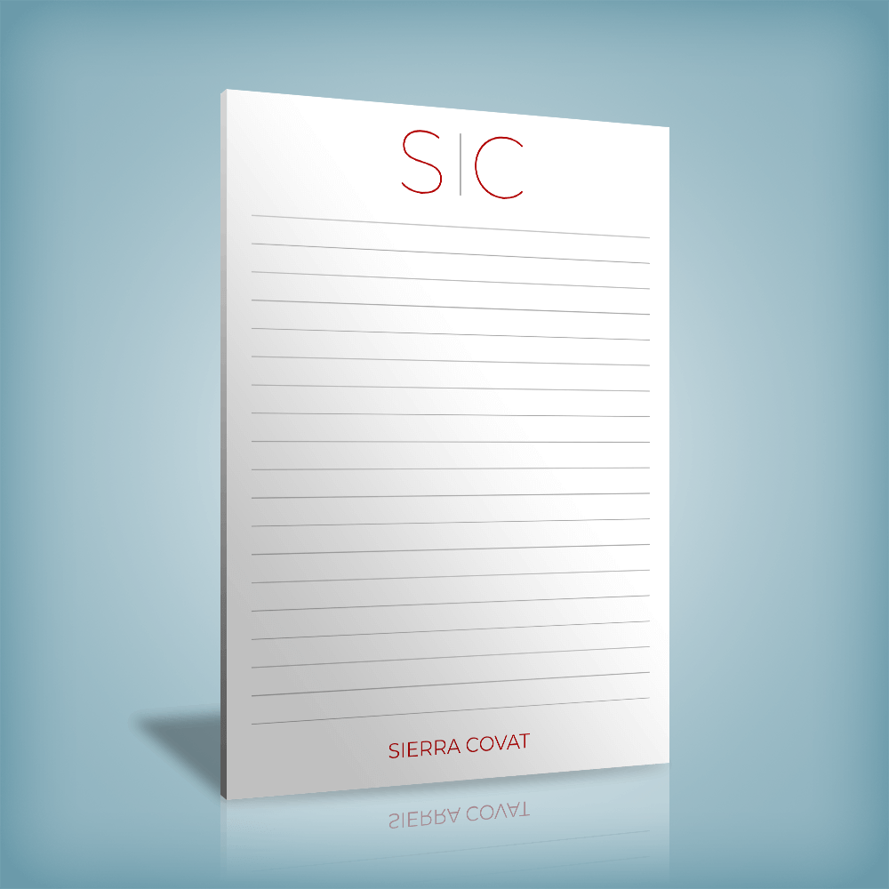 Monogram Notepads: 5” x 7” | PrintPPS.com®