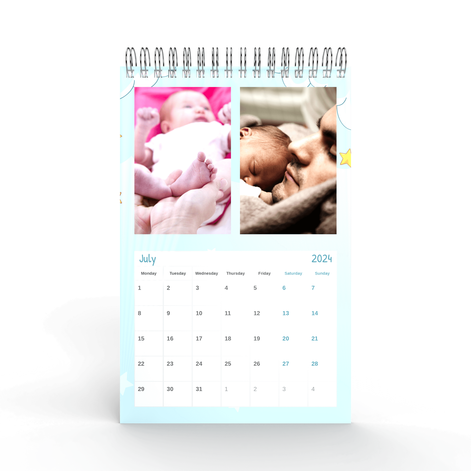Custom Wall Calendars: 5.5” x 8.5” Single Sided | PrintPPS.com®