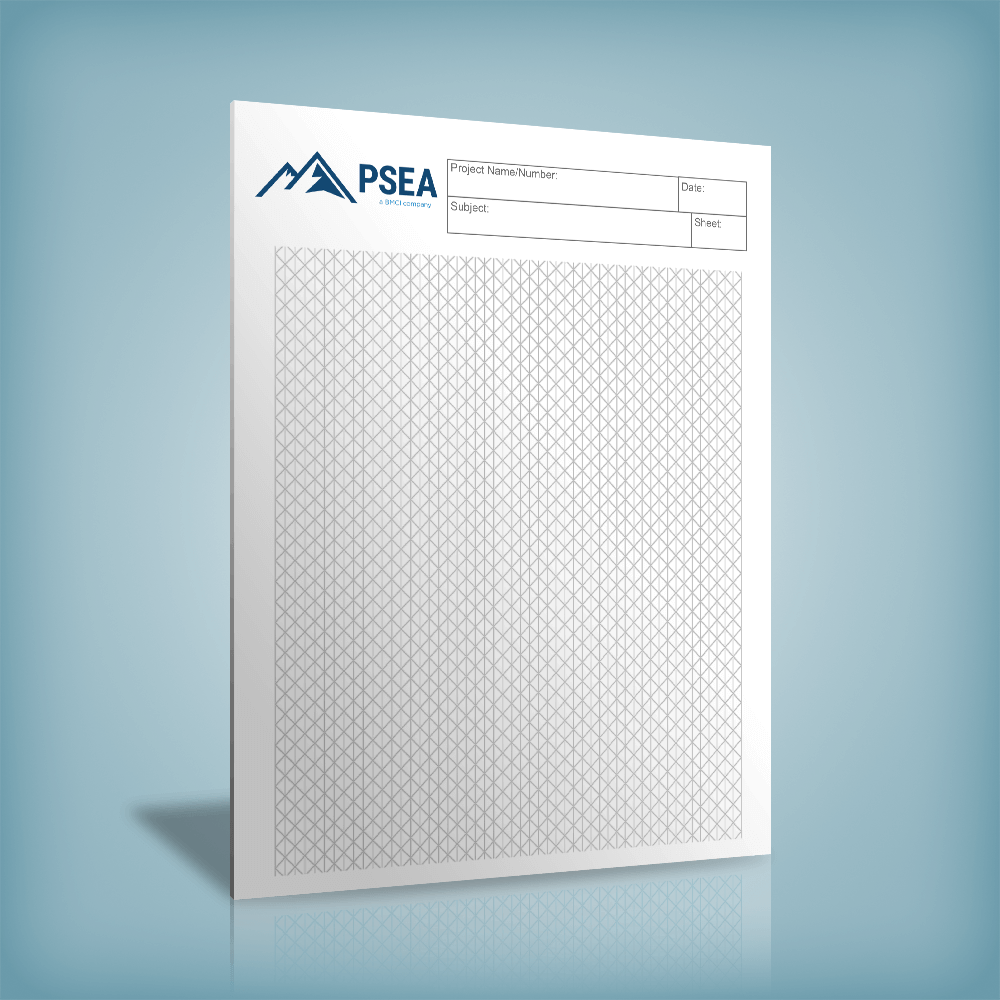 Custom Isometric Graph Pads: 8.5” x 11” | PrintPPS.com®