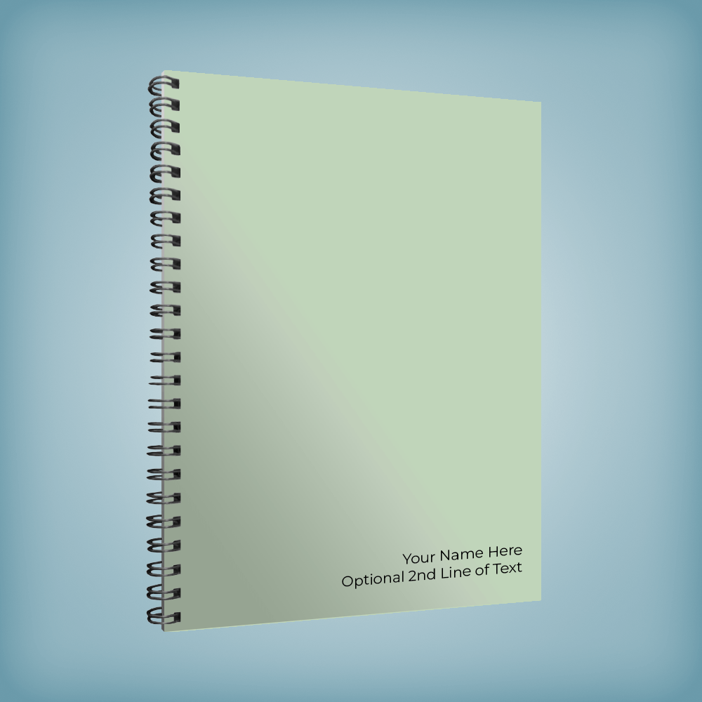 Pastel Spiral Notebooks with Green Cover | PrintPPS.com®