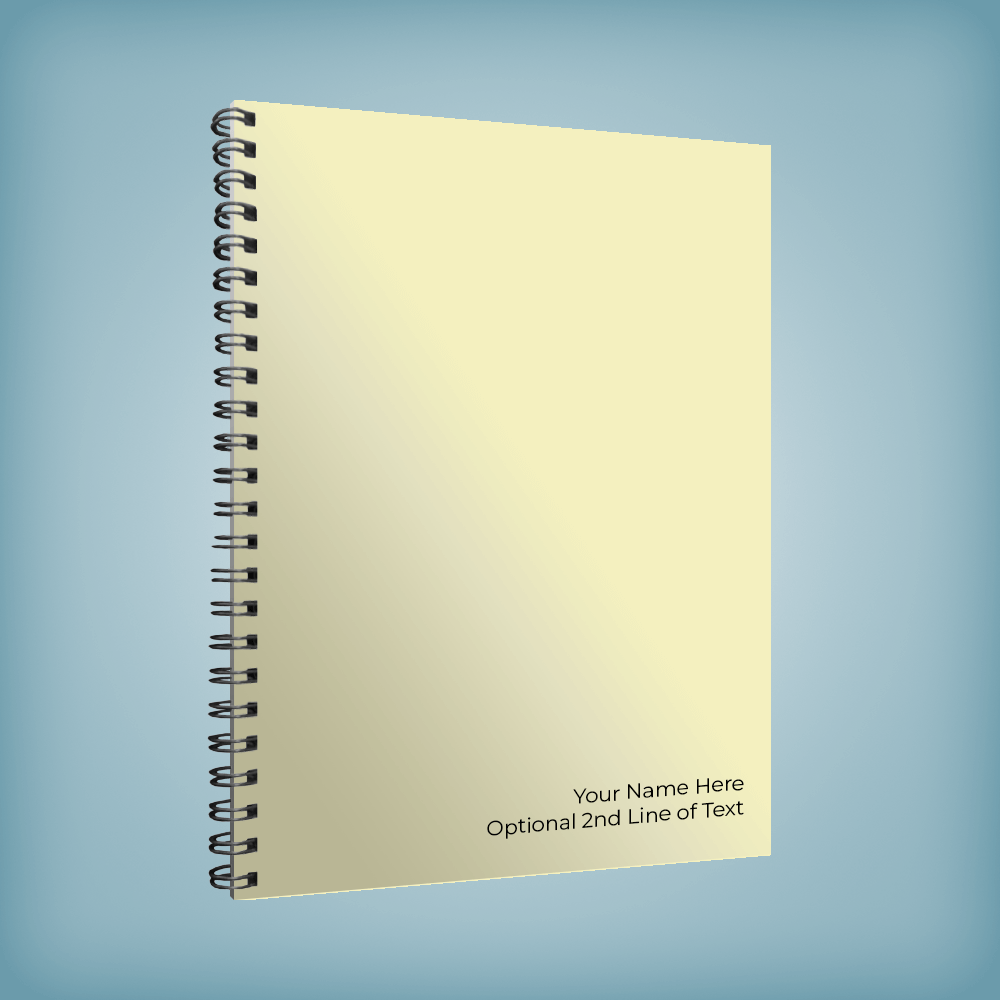 Pastel Spiral Notebooks with Yellow Cover | PrintPPS.com®