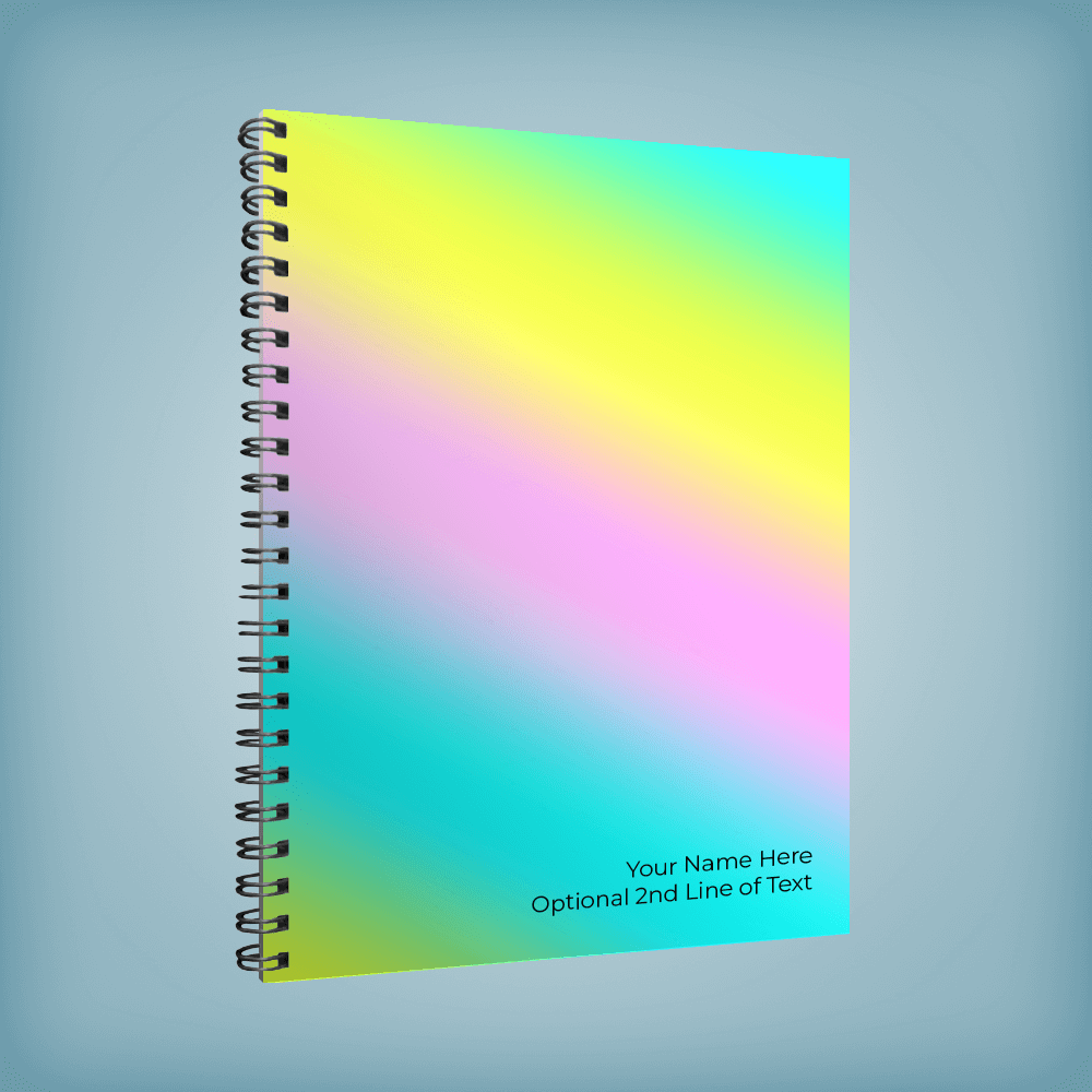Rainbow Spiral Notebooks: Design 2 | PrintPPS.com®