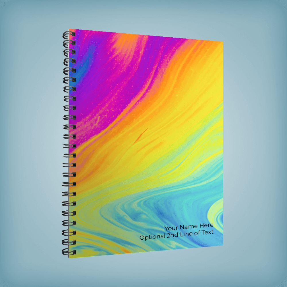 Rainbow Spiral Notebooks: Design 3 | PrintPPS.com®
