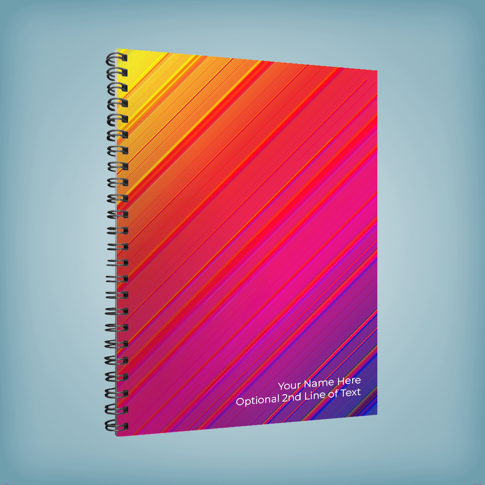 Rainbow Spiral Notebooks: Design 5 | PrintPPS.com®