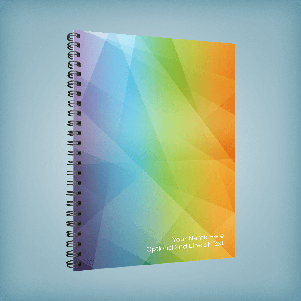 Rainbow Spiral Notebooks: Design 6 | PrintPPS.com®