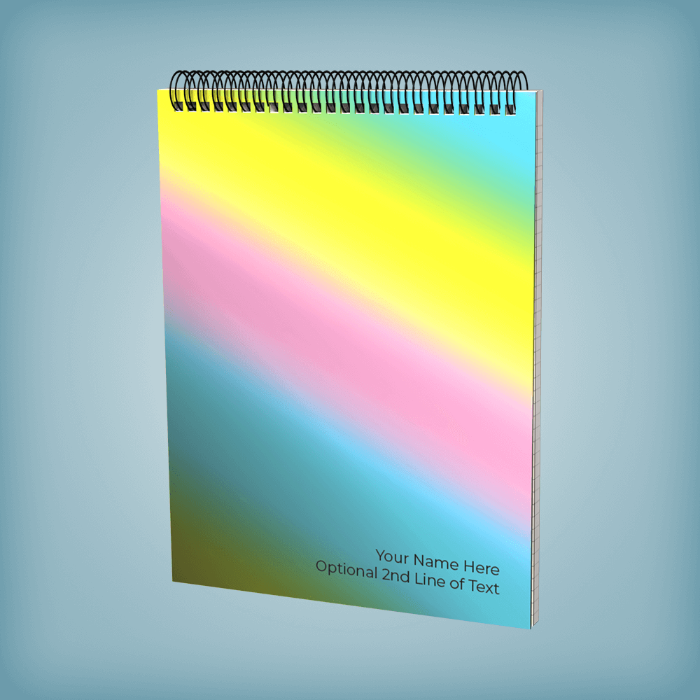 Rainbow Top Bound Spiral Notebooks: Design 2 | PrintPPS.com®