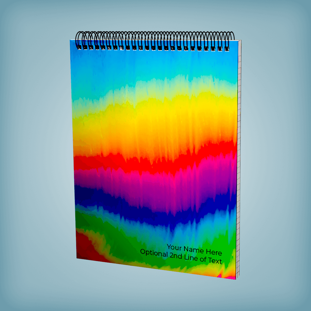 Rainbow Top Bound Spiral Notebooks: Design 4 | PrintPPS.com®