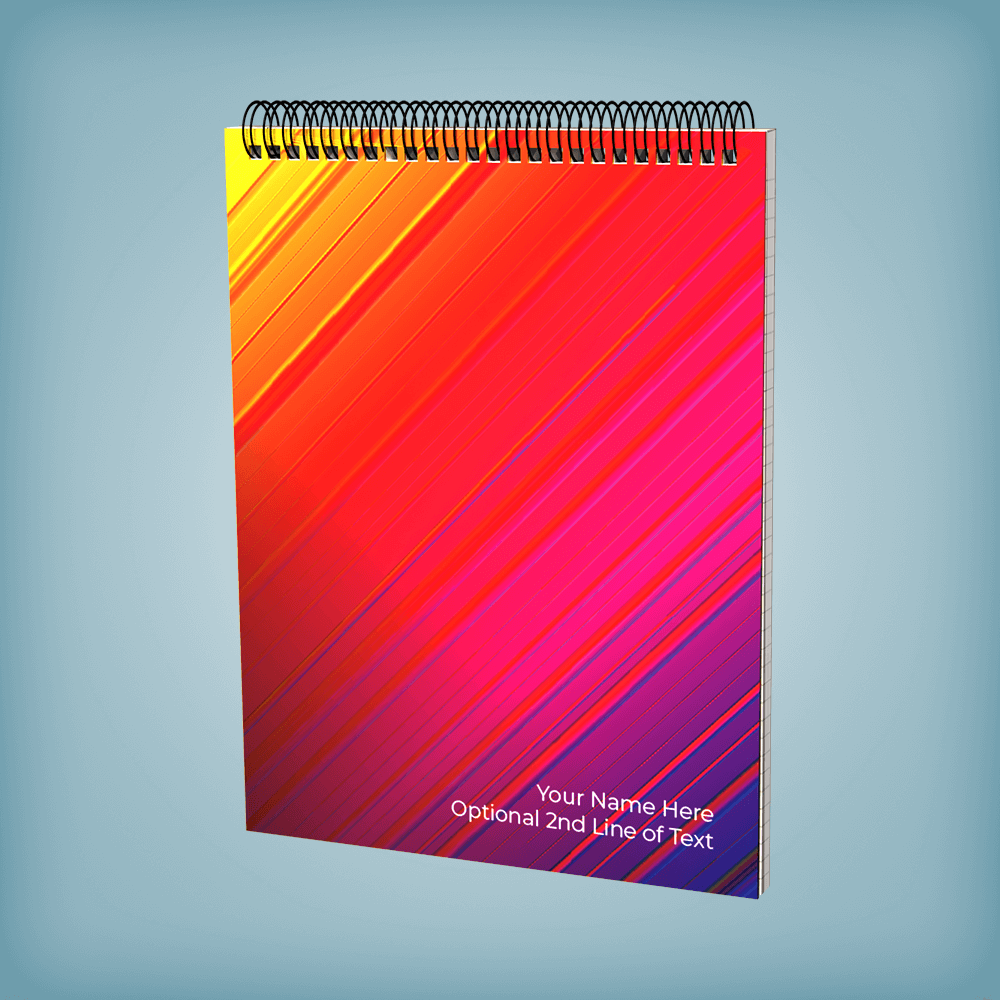 Rainbow Top Bound Spiral Notebooks: Design 5 | PrintPPS.com®