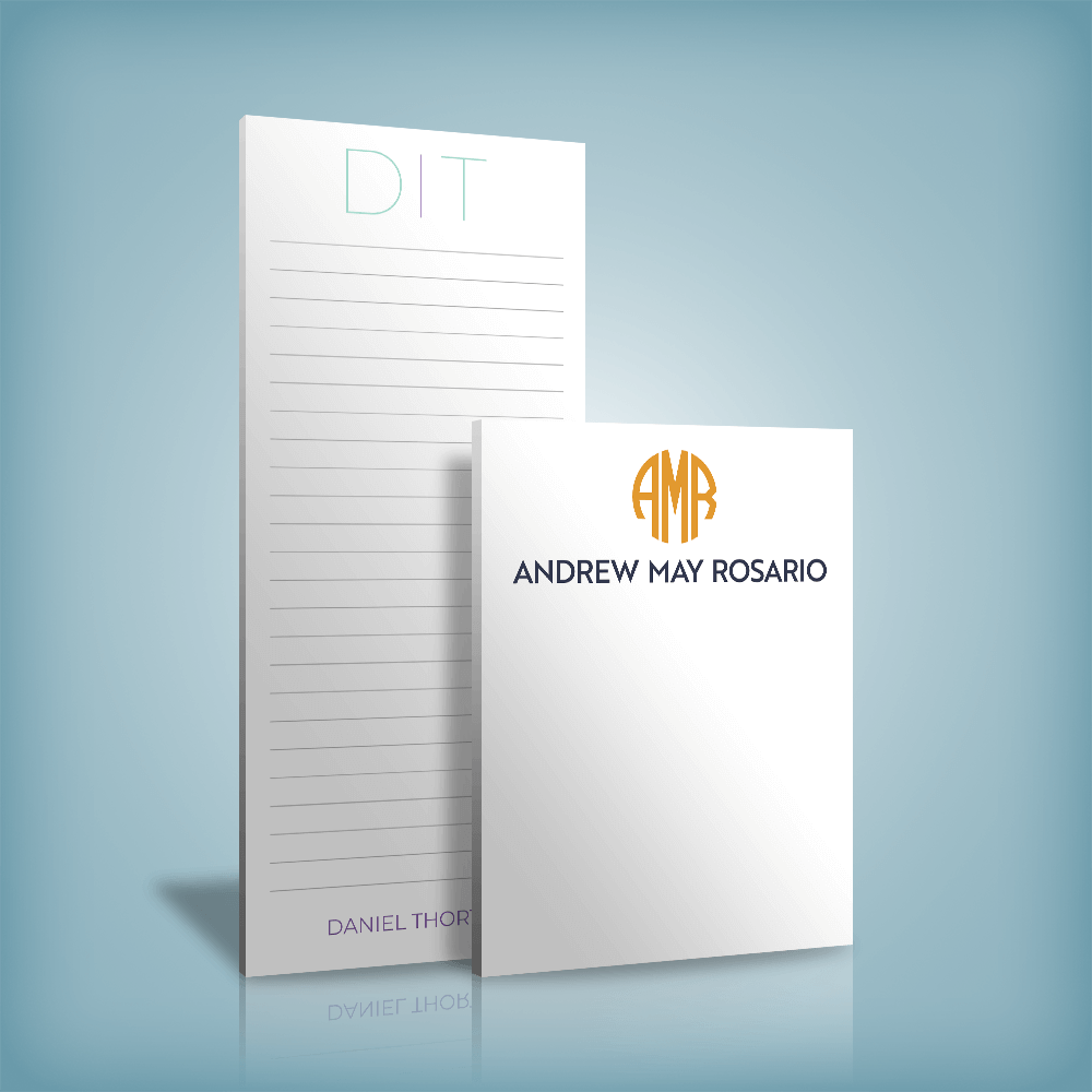 Custom Monogram Notepads | PrintPPS.com®