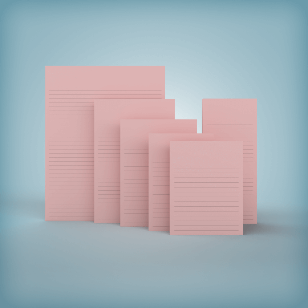 Pink Paper Notepads | PrintPPS.com®