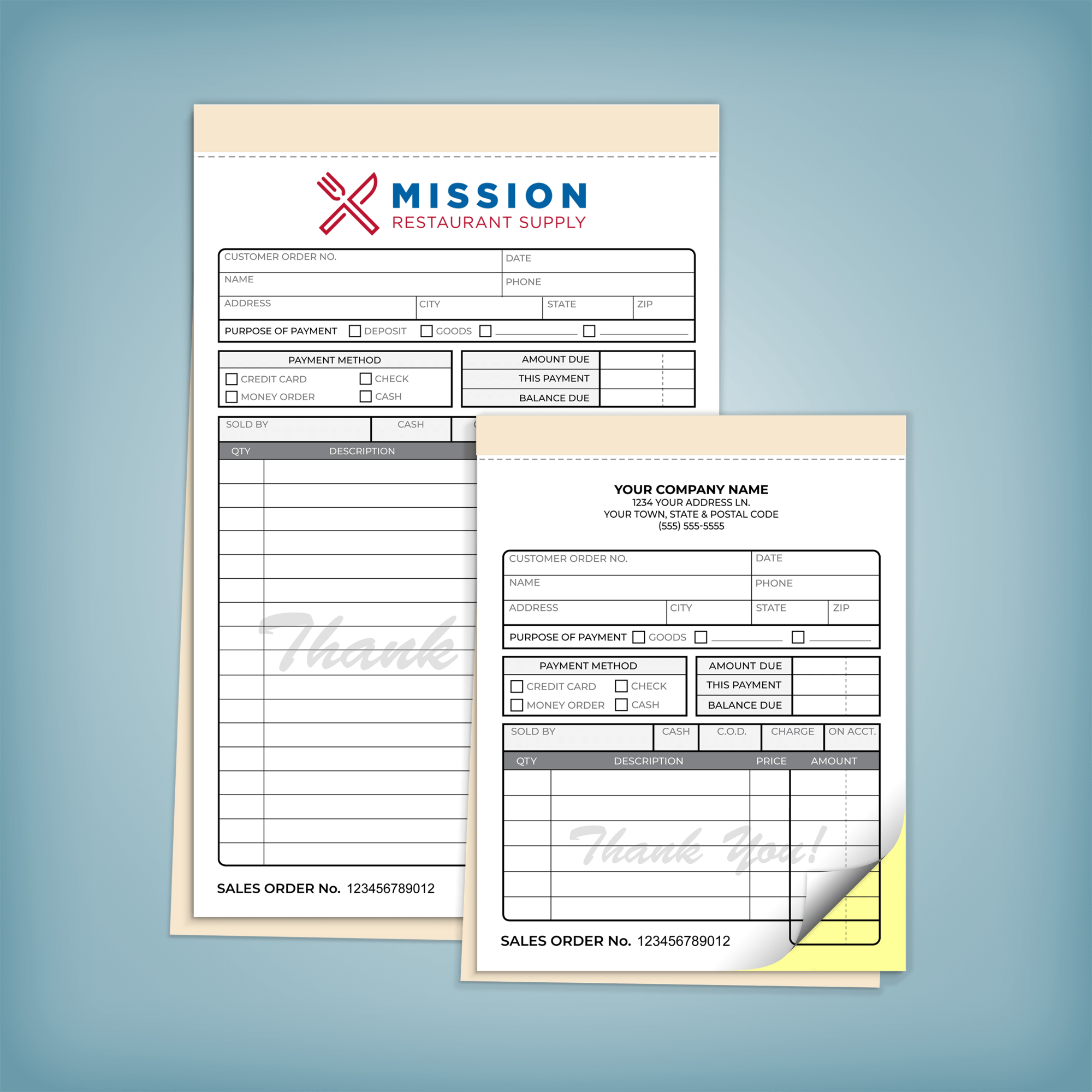 Custom Sales Order Books | PrintPPS.com®