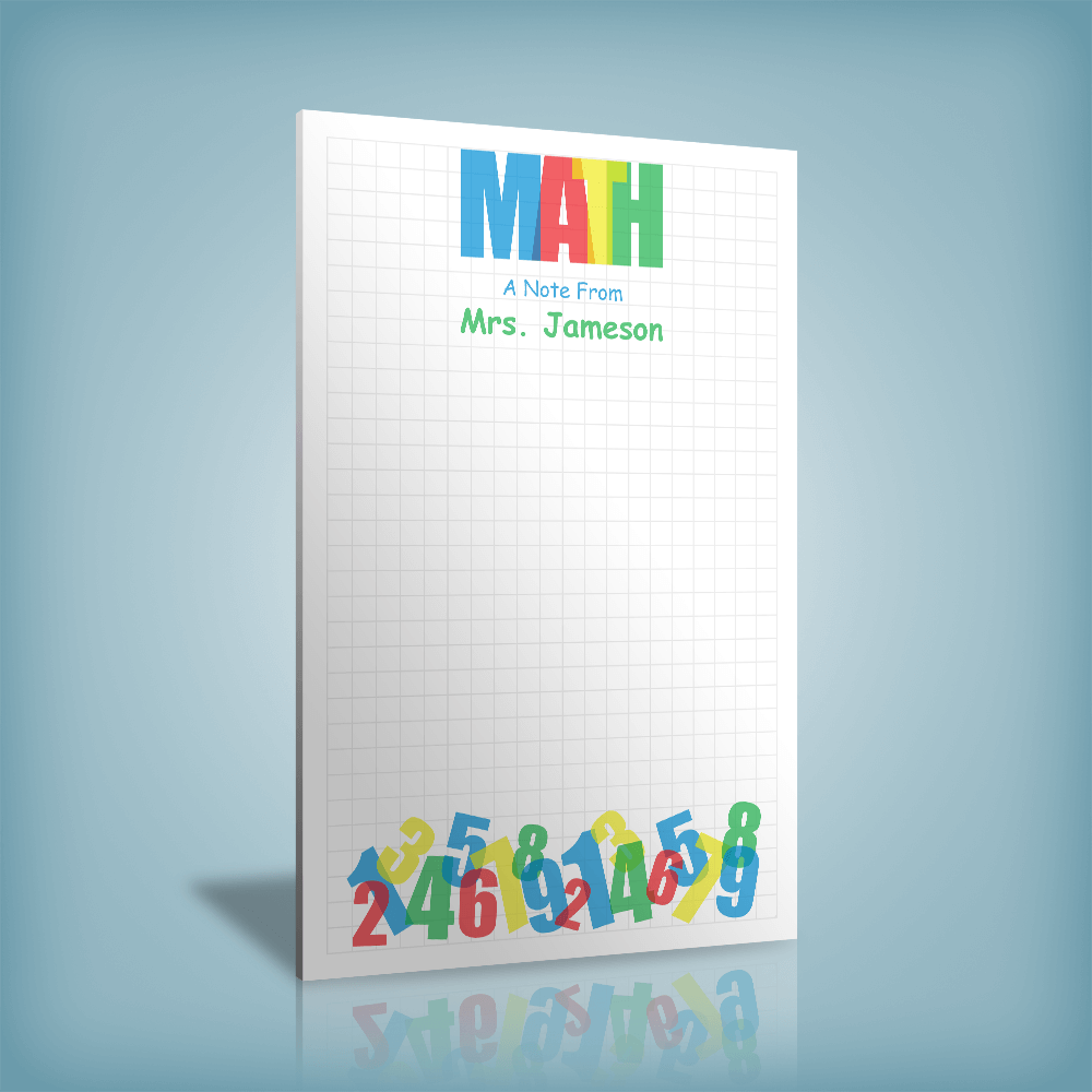 Teacher Gift Notepads: Math | PrintPPS.com®