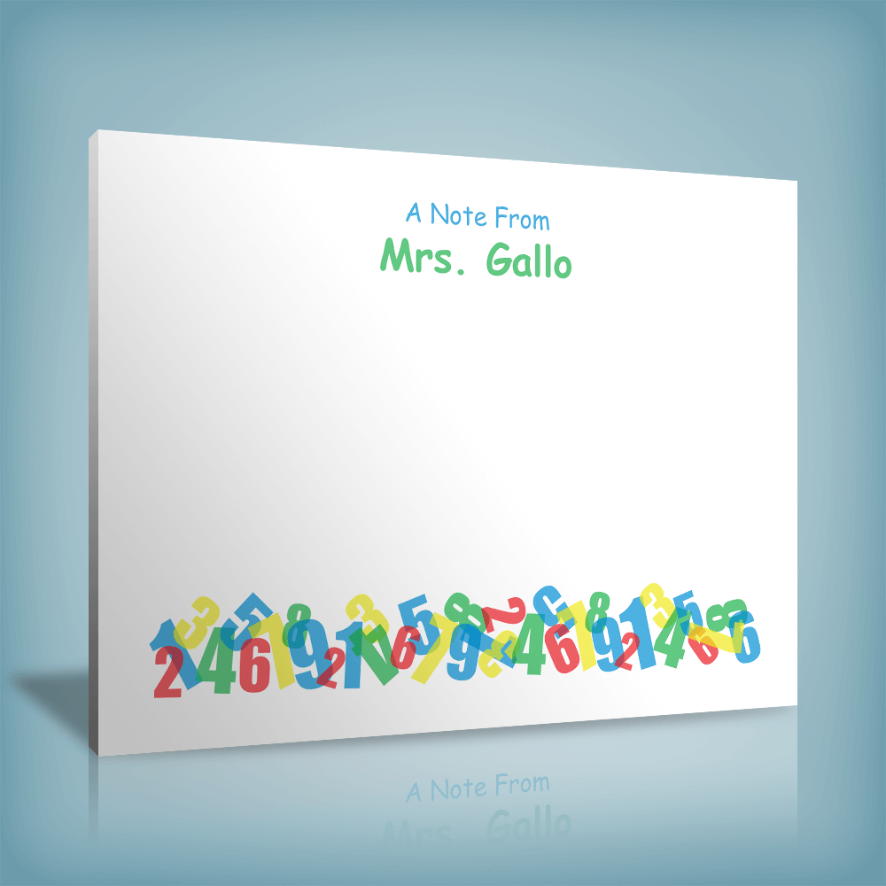 Teacher Gift Sticky Notes: Math | PrintPPS.com®