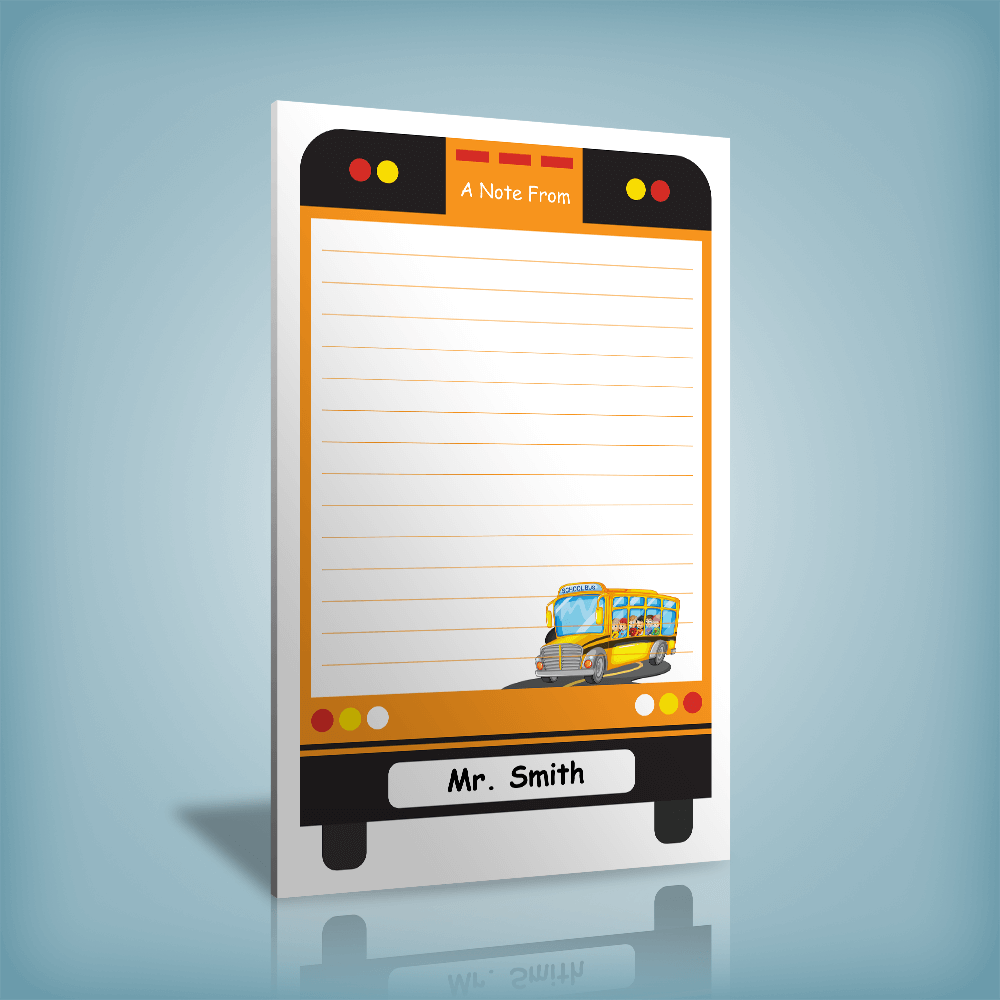 Teacher Gift Notepads: School Bus | PrintPPS.com®