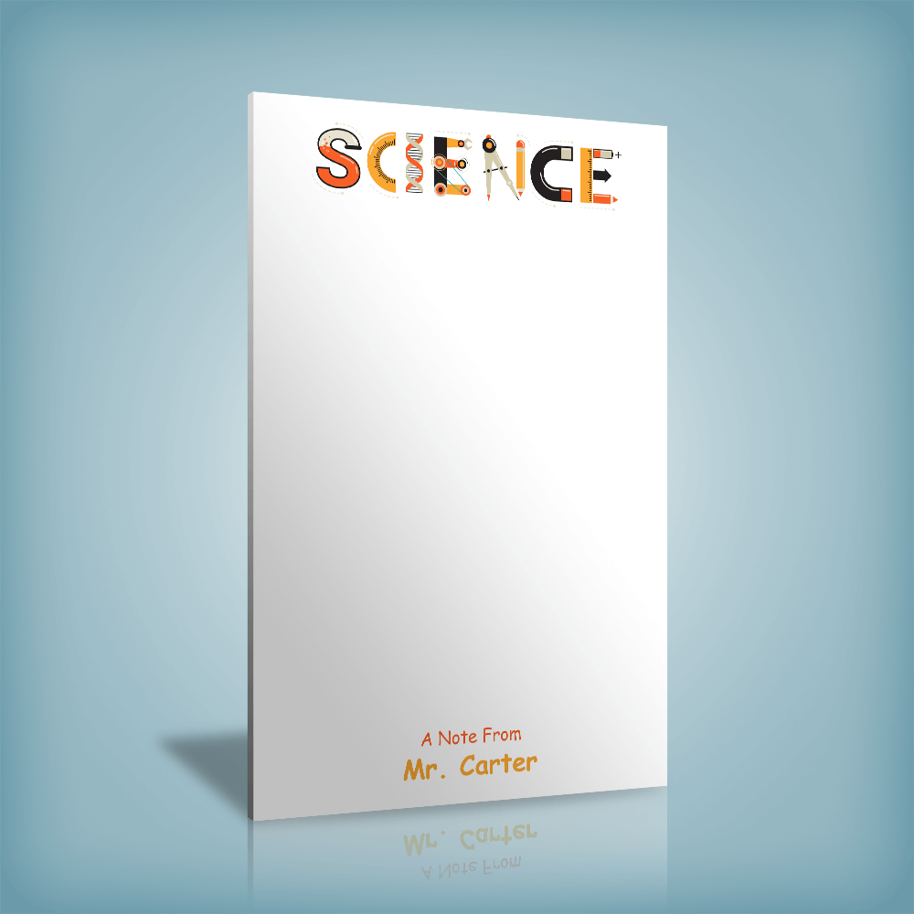 Teacher Gift Notepads: Science | PrintPPS.com®