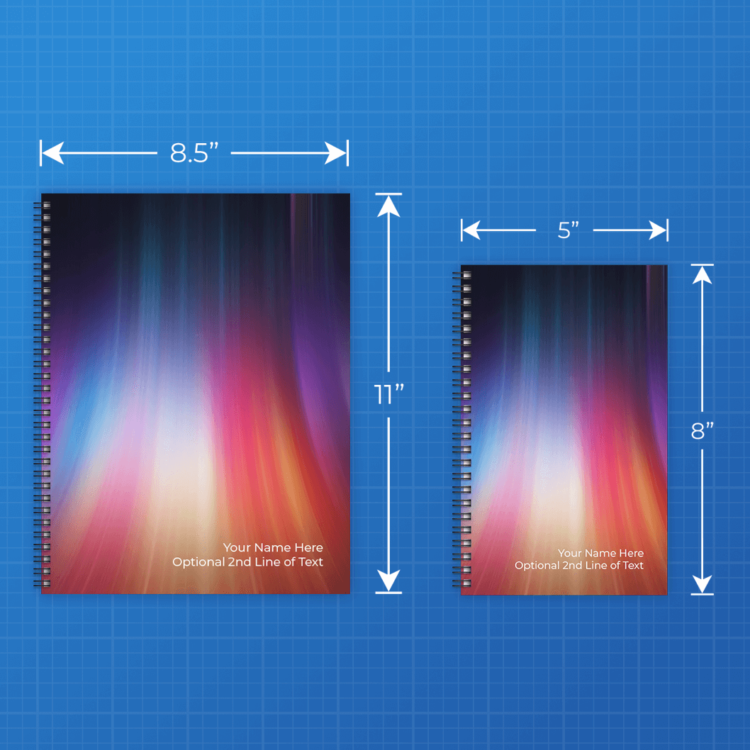 Rainbow Spiral Notebooks: Design 1 | PrintPPS.com®