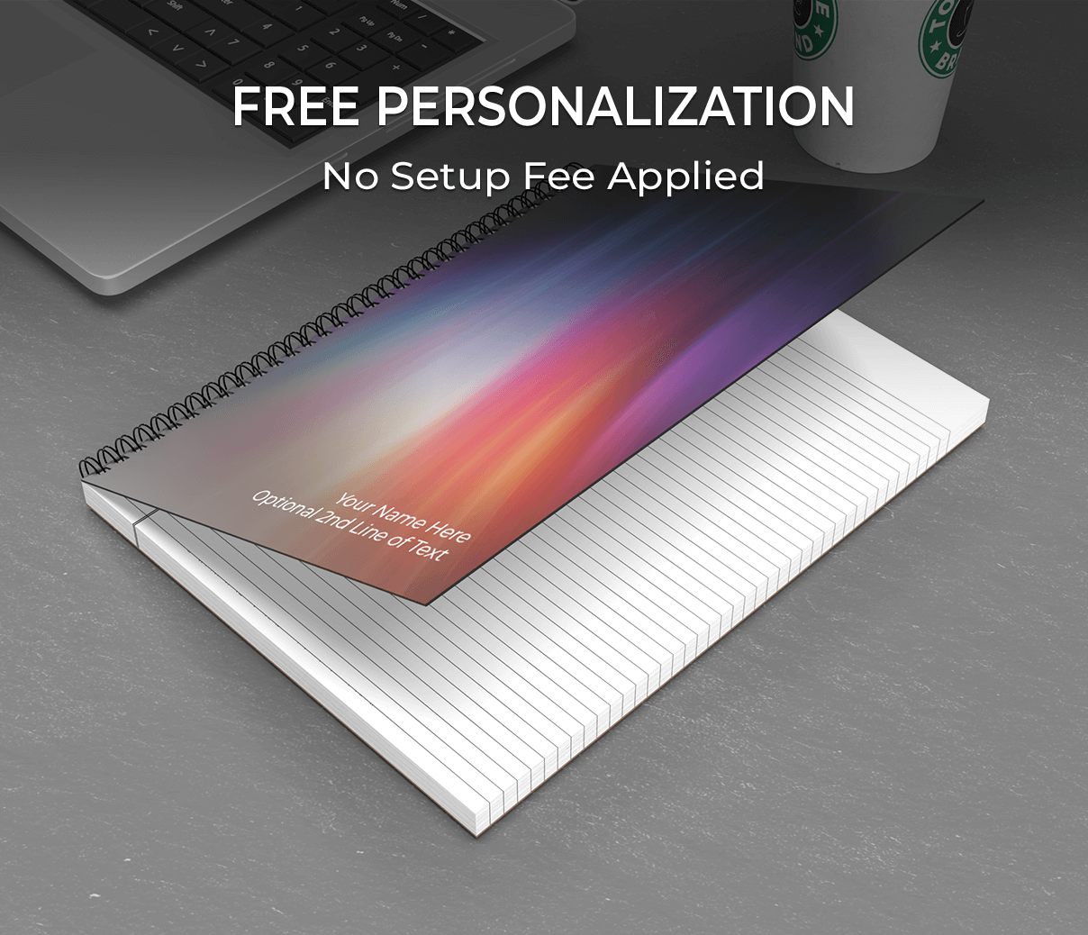 Rainbow Spiral Notebooks: Design 1 | PrintPPS.com®